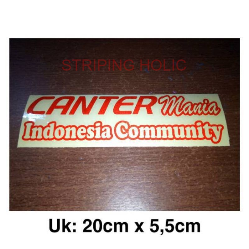 Jual Sticker Cutting CMIC ( CANTER MANIA INDONESIA COMMUNITY) | Shopee ...