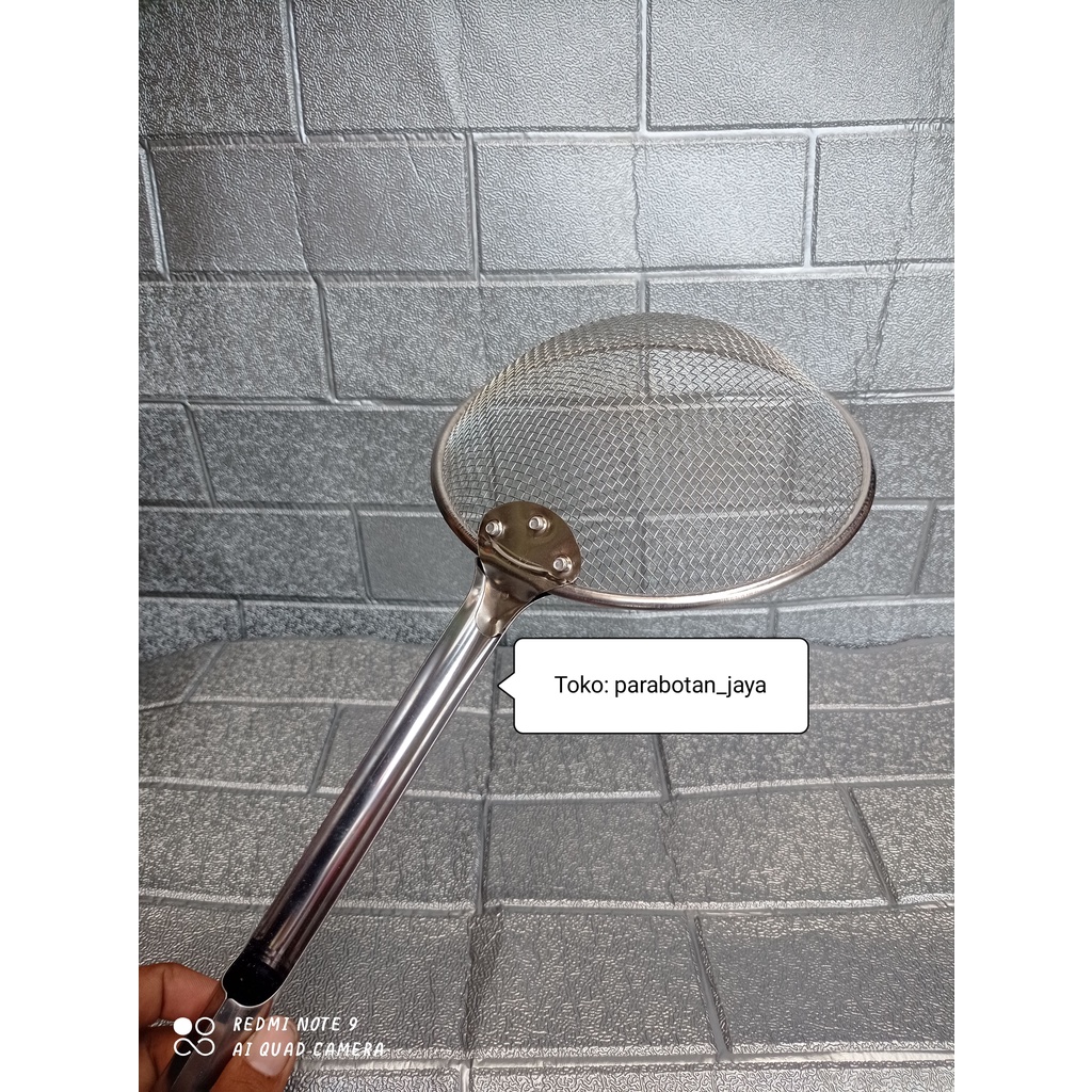 Jual SARINGAN GORENGAN JARING STAINLESS DIAMETER 20 CM /SEROKAN JARING ...