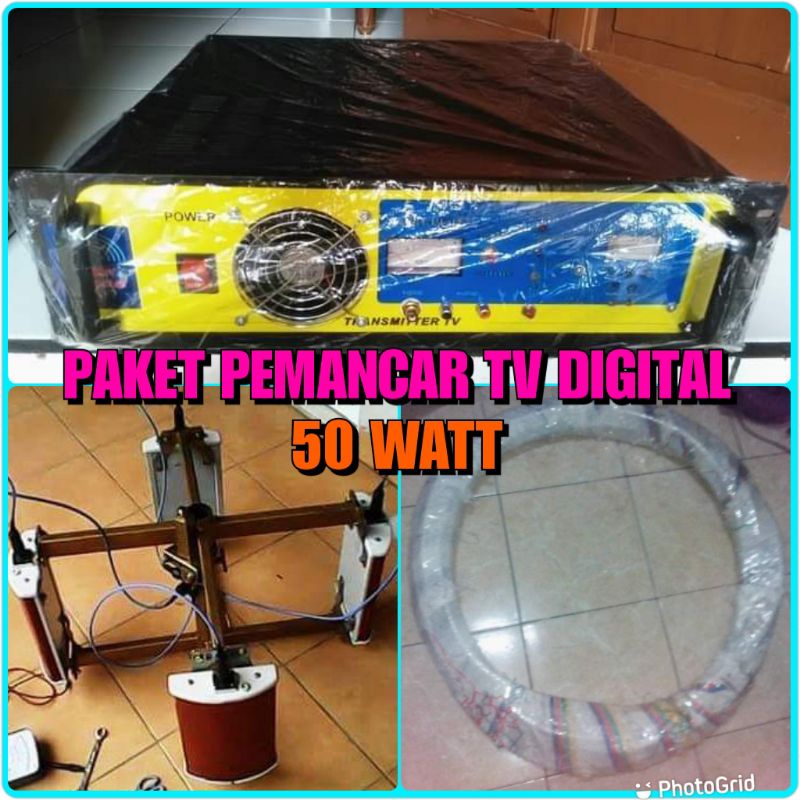 Jual PAKET PEMANCAR TV TRANSMITTER TV DIGITAL DVBT 50 WATT SOLID STATE ...