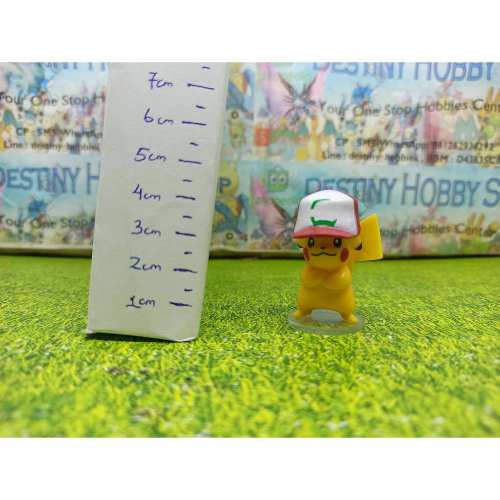 Jual Pikachu Ash Hat Partner Cap Pikachu Pokemon Action Figure Gen 1 ...
