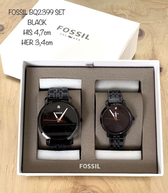 Jual Fossil couple BQ2399 set | Shopee Indonesia