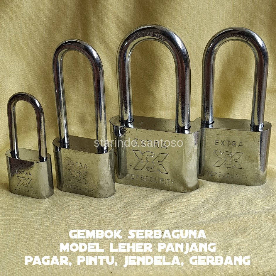 Jual The best GEMBOK PUTIH LEHER PANJANG kecil UKURAN 30 40 mmYSK pagar kuat anti maling tebal ...