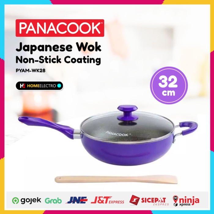 Jual Japanese Wok Pan 32cm Panacook Non-Stick Coating | Shopee Indonesia