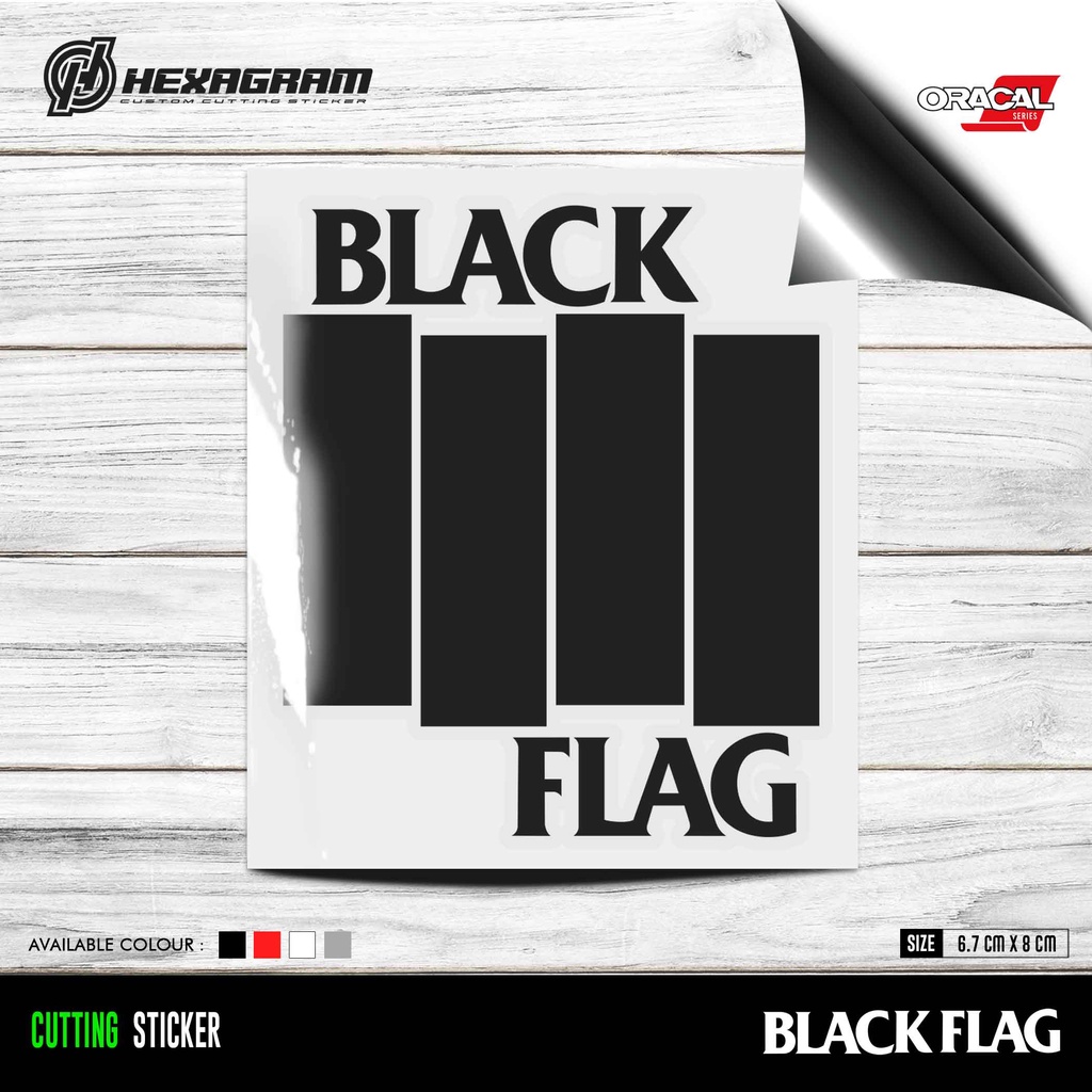 Jual Cutting Sticker Black Flag Logo | Stiker Cutting Logo Black Flag ...