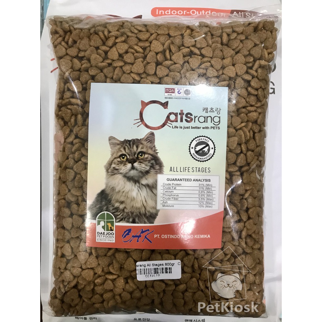 Jual Catsrang All Stages 800 Gram / Kitten & Adult / Super Premium Cat ...