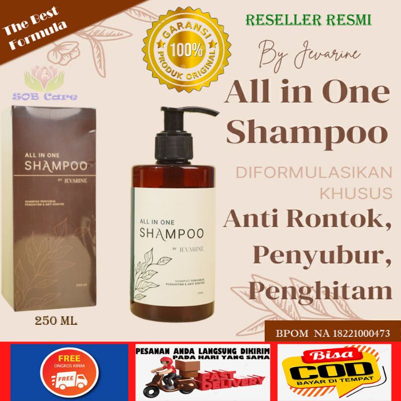 Jual Shampo Jevarine All in one Shampoo Perawatan Menumbuhkan Penumbuh Penyubur Rambut Anti ...