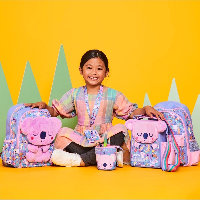 Jual Smiggle Animalia Backpack Koala Purple | Shopee Indonesia