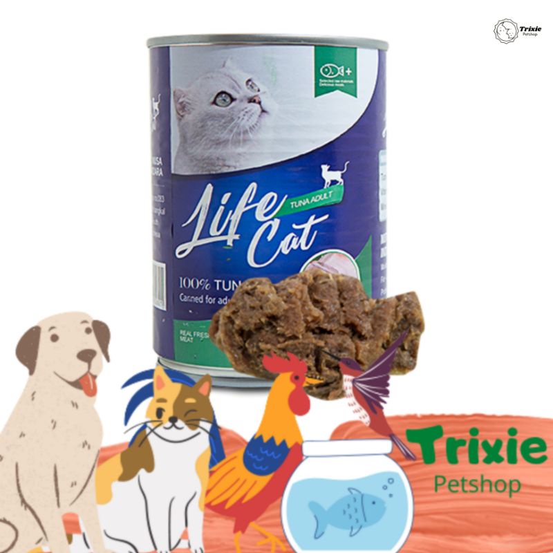 Jual LIFE CAT KALENG 400gr VARIAN TUNA ADULT MAKANAN BASAH WET FOOD ...