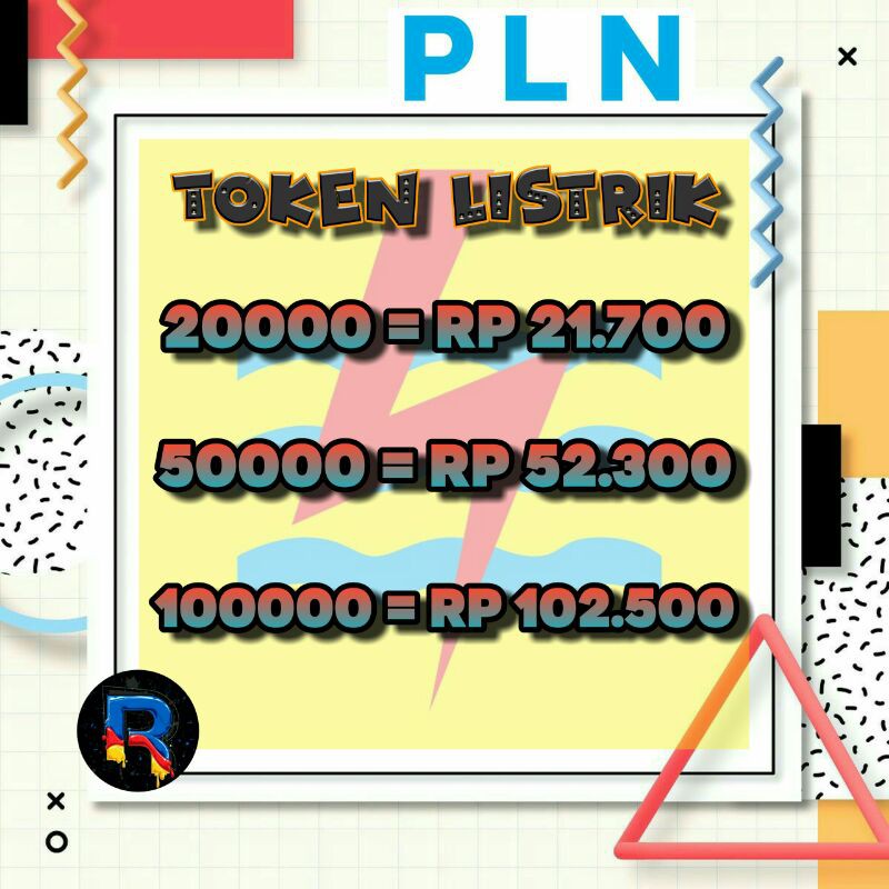 Jual TOKEN LISTRIK 20K 50K 100K | Shopee Indonesia