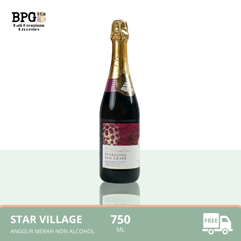 Jual STAR VILLAGE Sparkling Red Grape 750 ML (Jus Anggur)_Sparkling ...