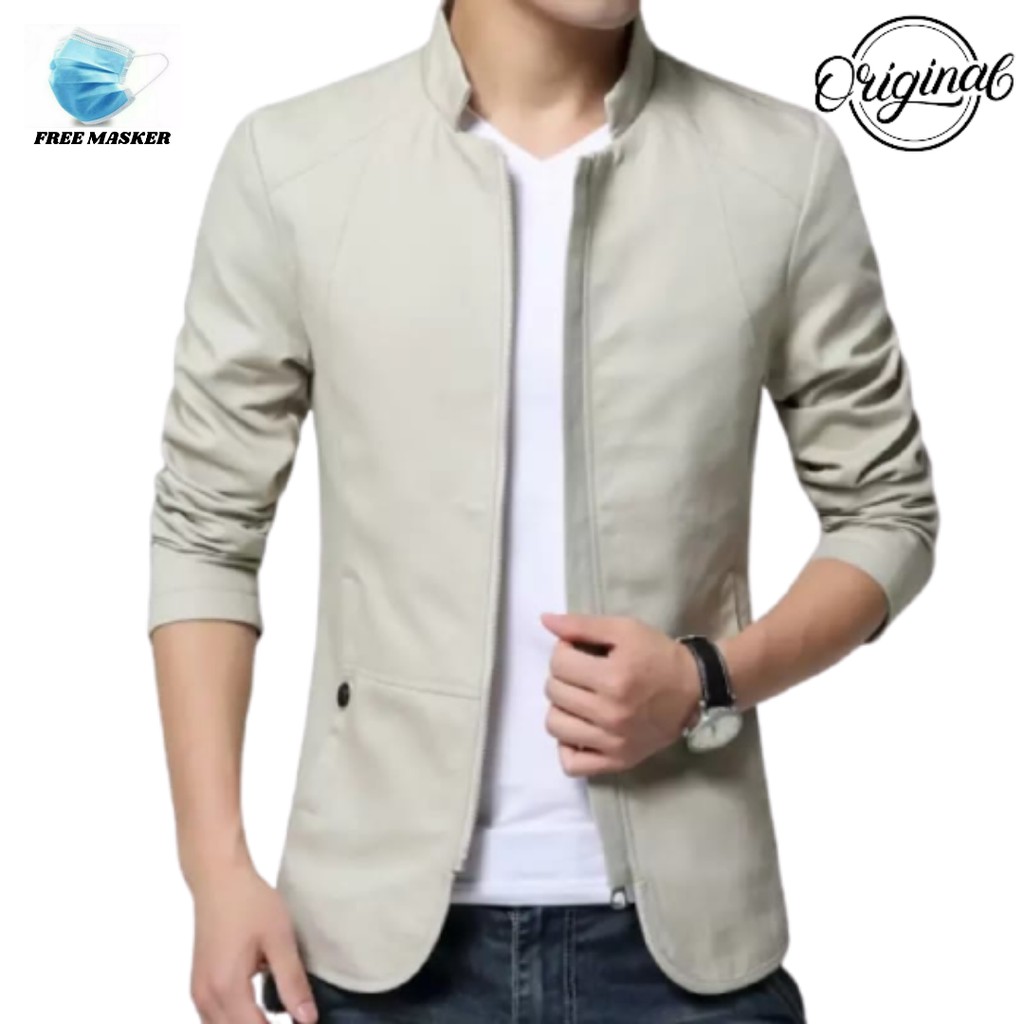 Jual jaket pria/jaket pormal/jaket cansual/jaket blezer | Shopee Indonesia