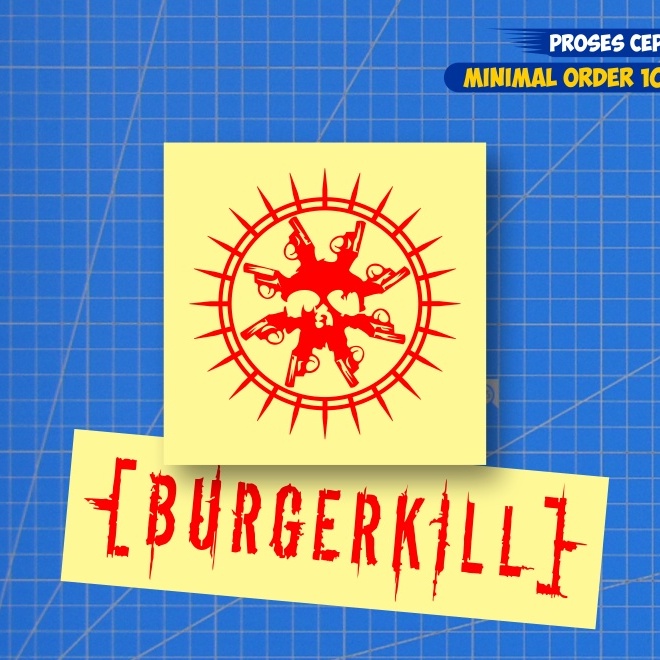 Jual Stiker logo Burgerkill, Cutting Sticker Burgerkill logo | Shopee ...