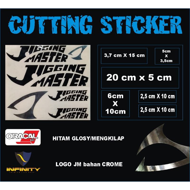 Jual Jigging Master Stiker Brand Cutting Sticker | Shopee Indonesia