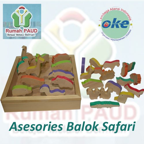 Jual Asesories Balok Safari/Sentra Balok/Alat Peraga Edukasi Dalam ...