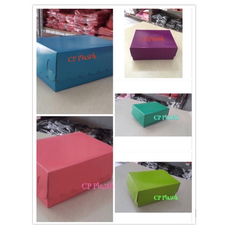 Jual display-food- box snack warna | box kue warna uk. 12x16 -food ...
