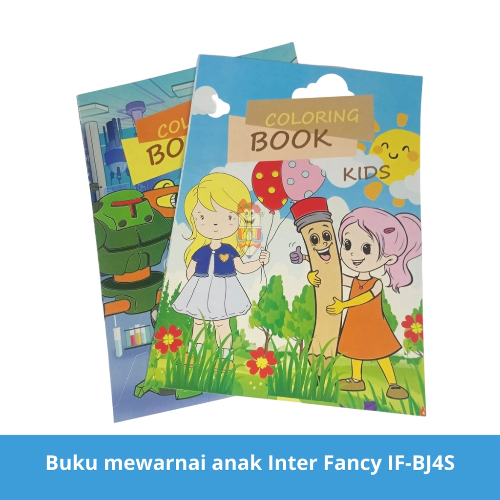 Jual Buku mewarnai anak / coloring book for kids Inter Fancy IF-BJ4S ...