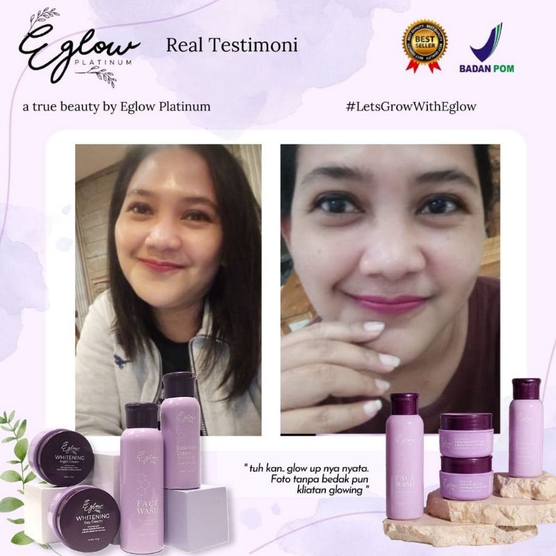 Jual EGLOW PLATINUM SKINCARE 100% ORI BPOM | Shopee Indonesia