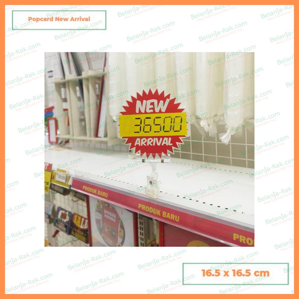 Jual Pop Card 1S New Arrival Kertas Promosi New Arrival harga per 5 pcs ...