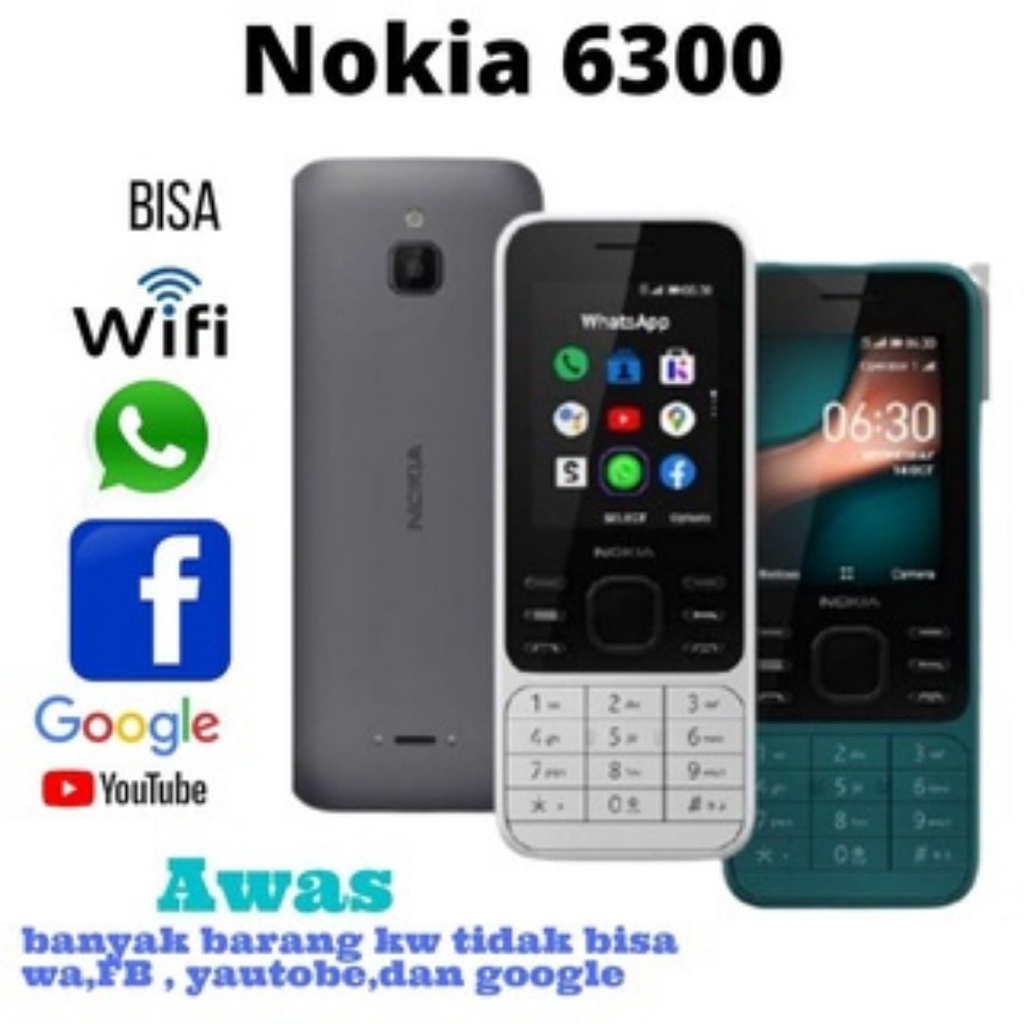 Jual Nokia 6300 4G bisa wa | Shopee Indonesia