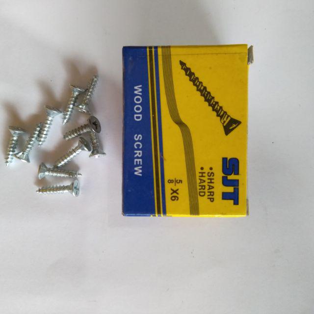 Jual SKRUP SEKRUP KAYU PUTIH KEPALA BUNGA / WOOD SCREW SJT LENGKAP ...