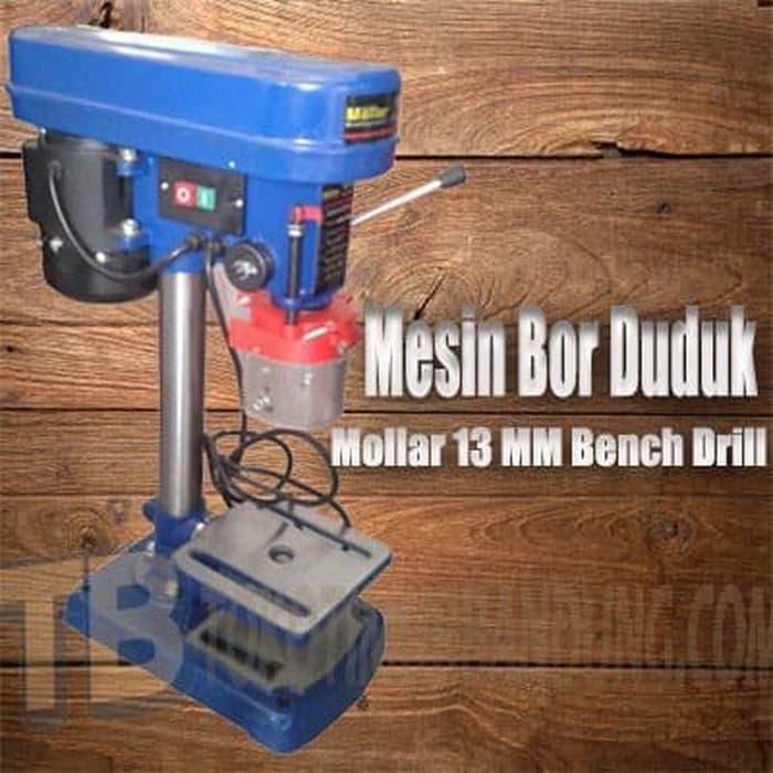 Jual Mesin Bor Duduk Mollar 13mm Bench Drill Press Mollar Bor Meja lim ...