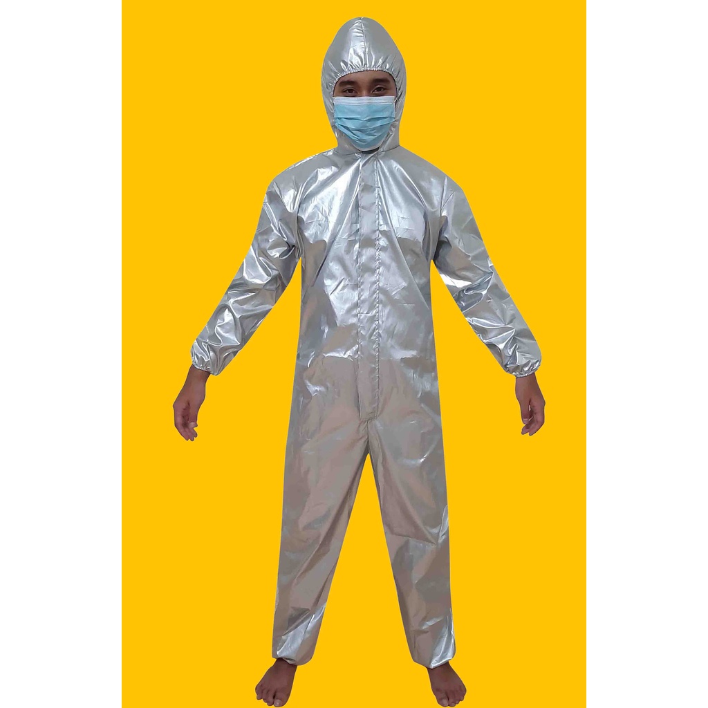 Jual Baju APD / Hazmat Suit Coverall Parasut Waterproof Reusable / bisa ...