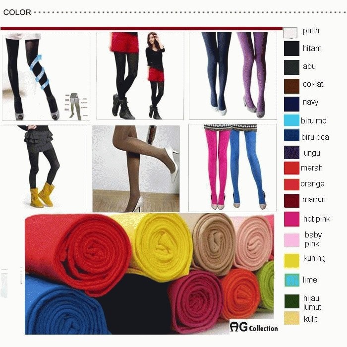 Jual Stocking pantyhose full apple apel 80-120d anak remaja dewasa ...