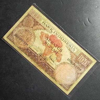 Jual UANG KERTAS KUNO Rp100 SERI BUNGA TAHUN 1959 | Shopee Indonesia