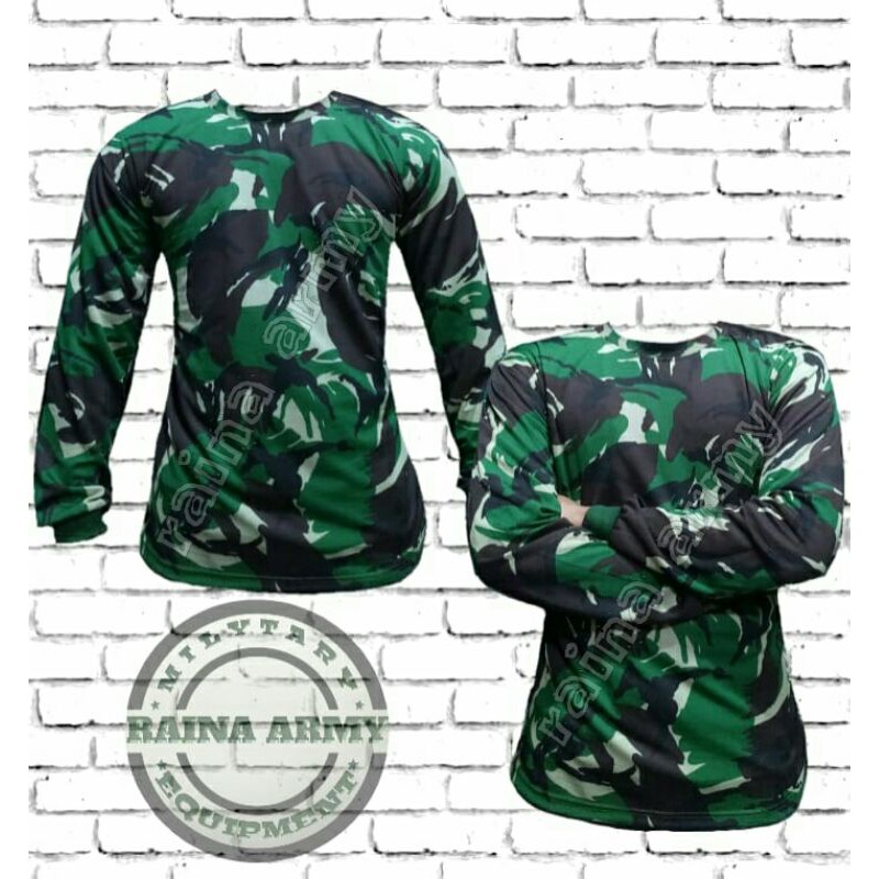 Jual kaos dryfit kaos jersey dryfit kaos army lengan panjang loreng tni malvinas | Shopee Indonesia
