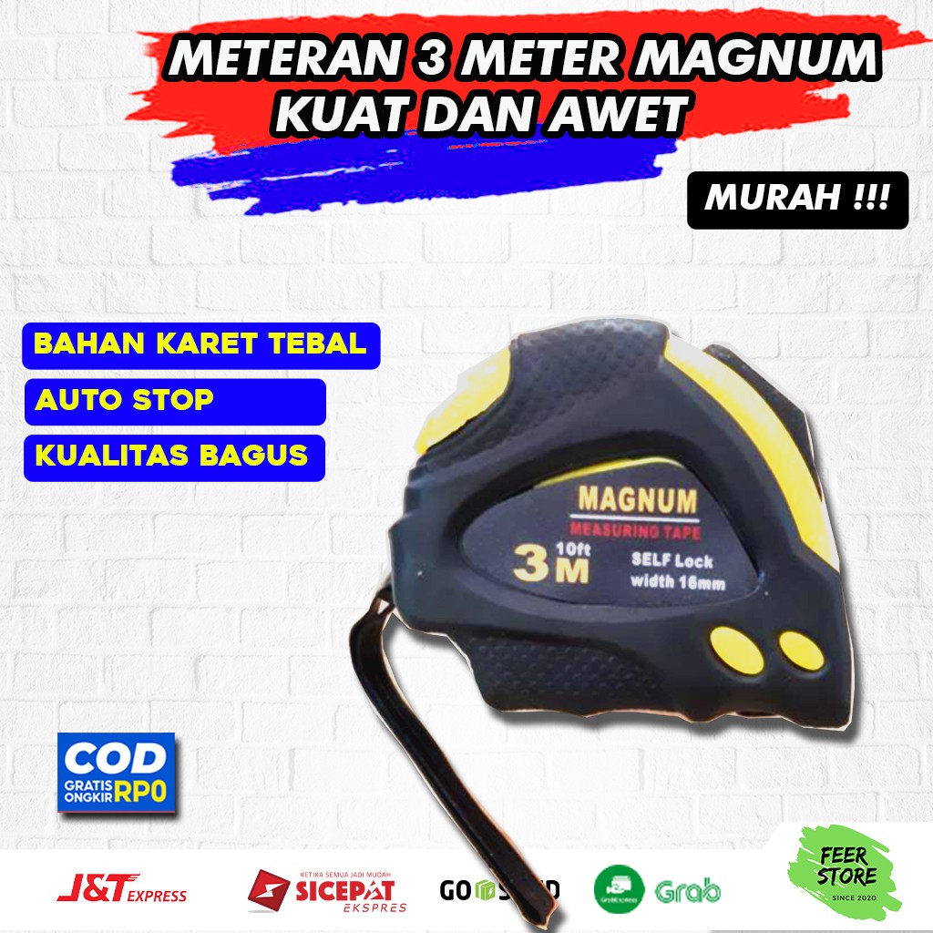 Jual Meteran 3 Meter Magnum Kuat Dan Awet | Shopee Indonesia
