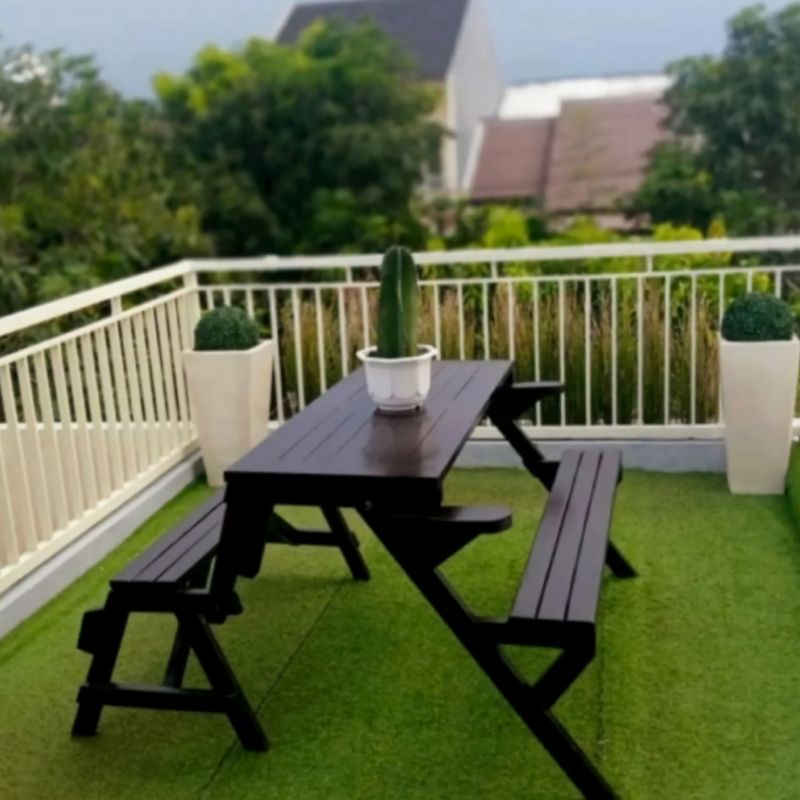 Jual BANGKU KURSI LIPAT MINIMALIS KURSI CAFE MEJA CAFE JATI PANJANG 130 ...