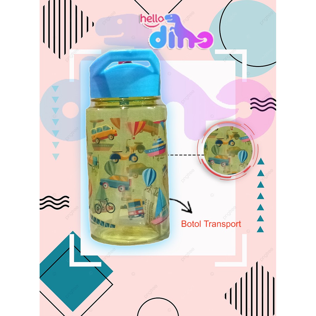 Jual Hello Dino - 1101 | Water bottle botol minum anak karakter botol ...