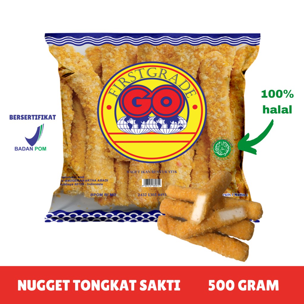 Jual [FROZEN FOOD GO] FISH NUGGET STICK ISI 20 (500Gr) NAGET STIK IKAN ...