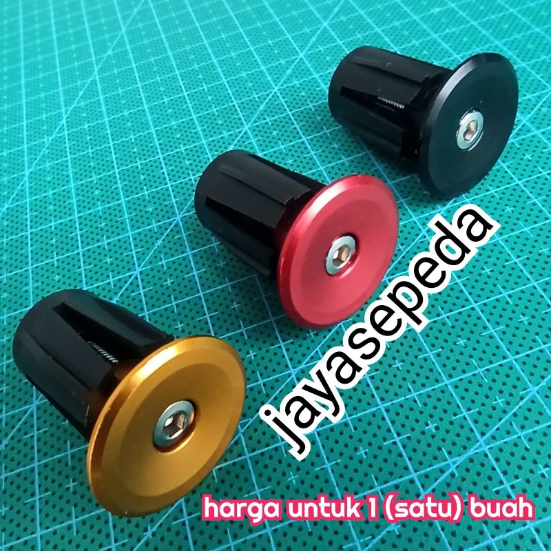 Jual Tutup handlebar sepeda penutup stang handrip end caps alloy ringan ...