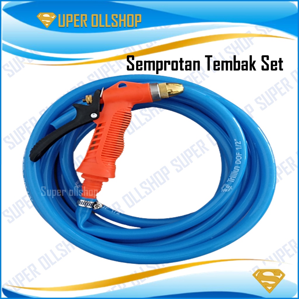 Jual Semprotan Tembak Set Clamp Klem Cincin Hose Konektor Selang Air ...