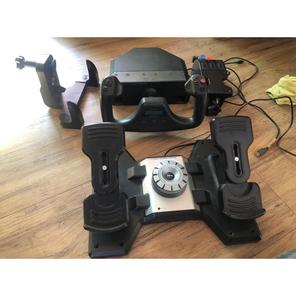 Jual Saitek Pro Flight Yoke + Throttle + Rudder | Shopee Indonesia