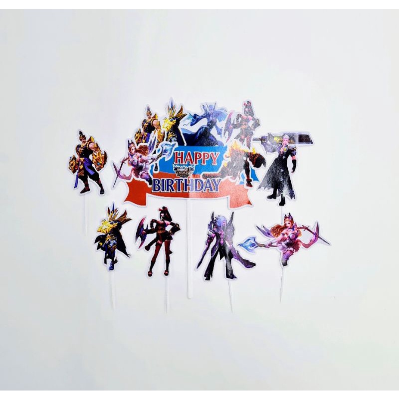 Jual Topper Ulang Tahun Happy Birthday Karakter Mobile Legends | Shopee ...