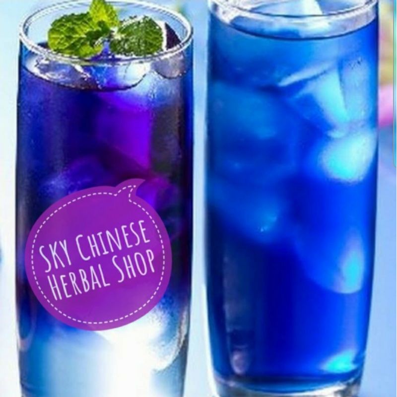 Jual (500 GRAM) Teh Biru Bunga Telang / Blue Butterfly Pea Flower Tea ...