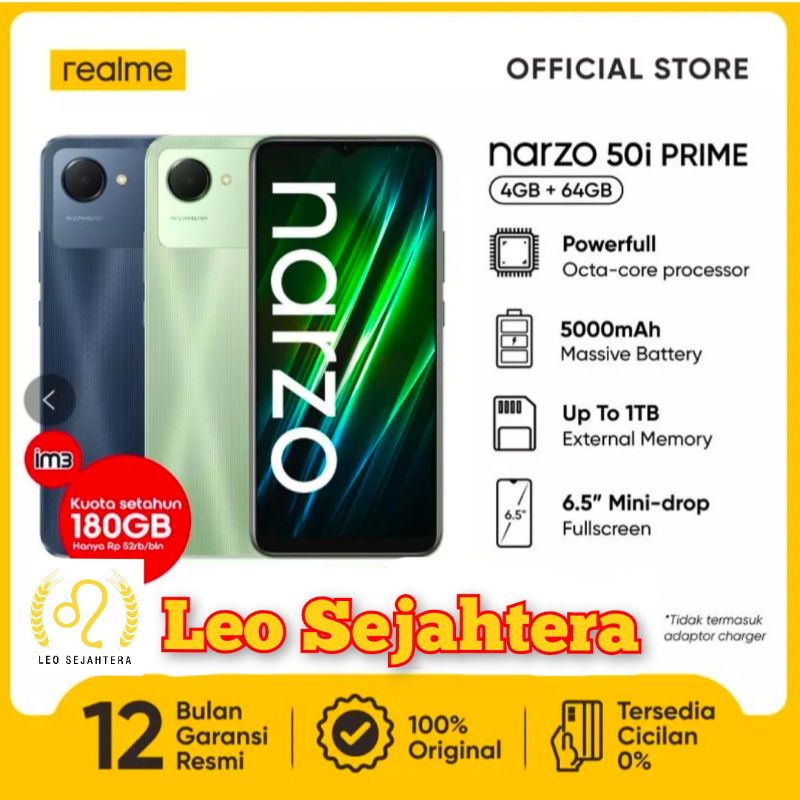 Jual Realme ram 4gb 64GB narzo 50i prime Batere 5.000 baru IMEI ok ...