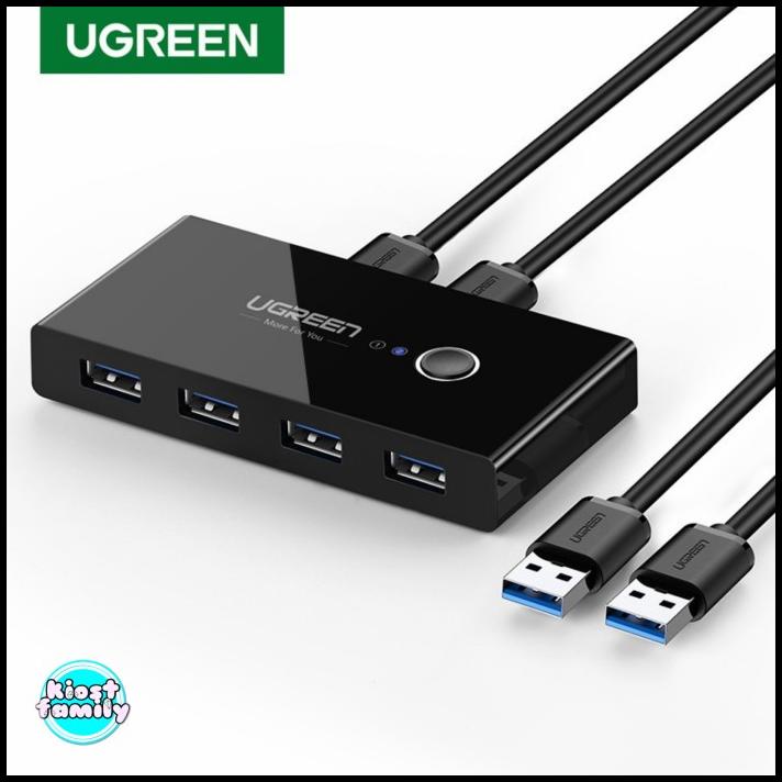 Jual Ugreen Usb Switch Selector Kvm 4 Usb Port Share To 4 Usb Device ...