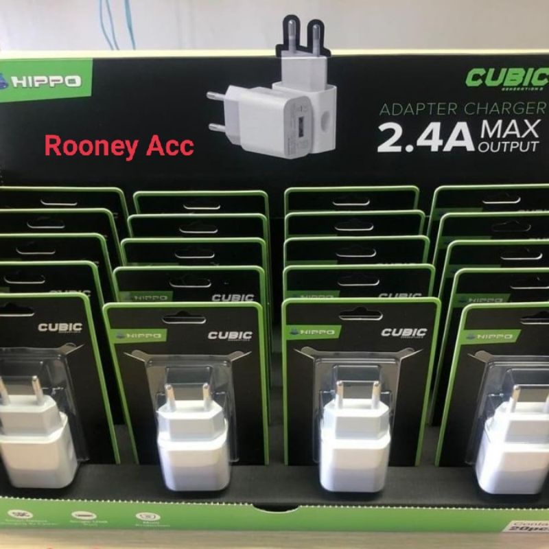 Jual KEPALA CES HIPPO MURAH BERKUALITAS ADAPTOR ADAPTER BATOK CHARGER HIPPO CUBIC GEN II SINGLE ...