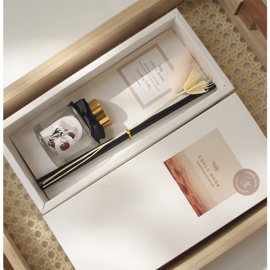 Jual Edriahome Premium Reed Diffuser Sunday Latte / Room Perfume Reed ...