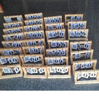 Jual (MURAH) kalender meja kayu/ kalender duduk / kalender hias ...