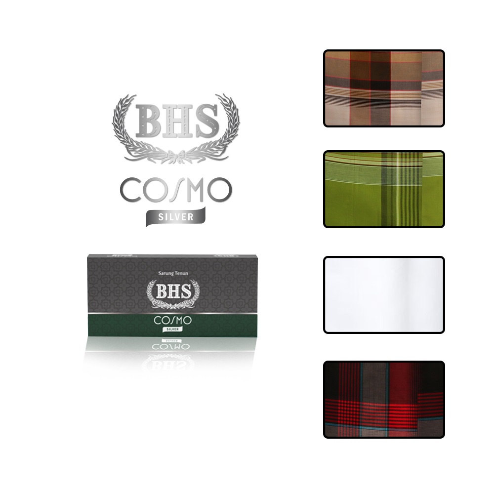 Jual Sarung BHS Cosmo Silver Motif & Warna Mix | Shopee Indonesia