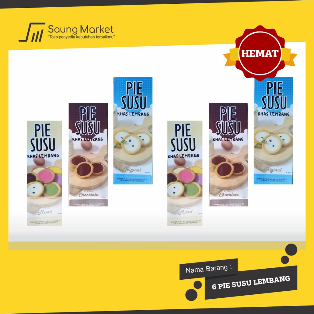 Jual PAKET HEMAT | 6 BOX Pie SUSU KHAS LEMBANG | Shopee Indonesia