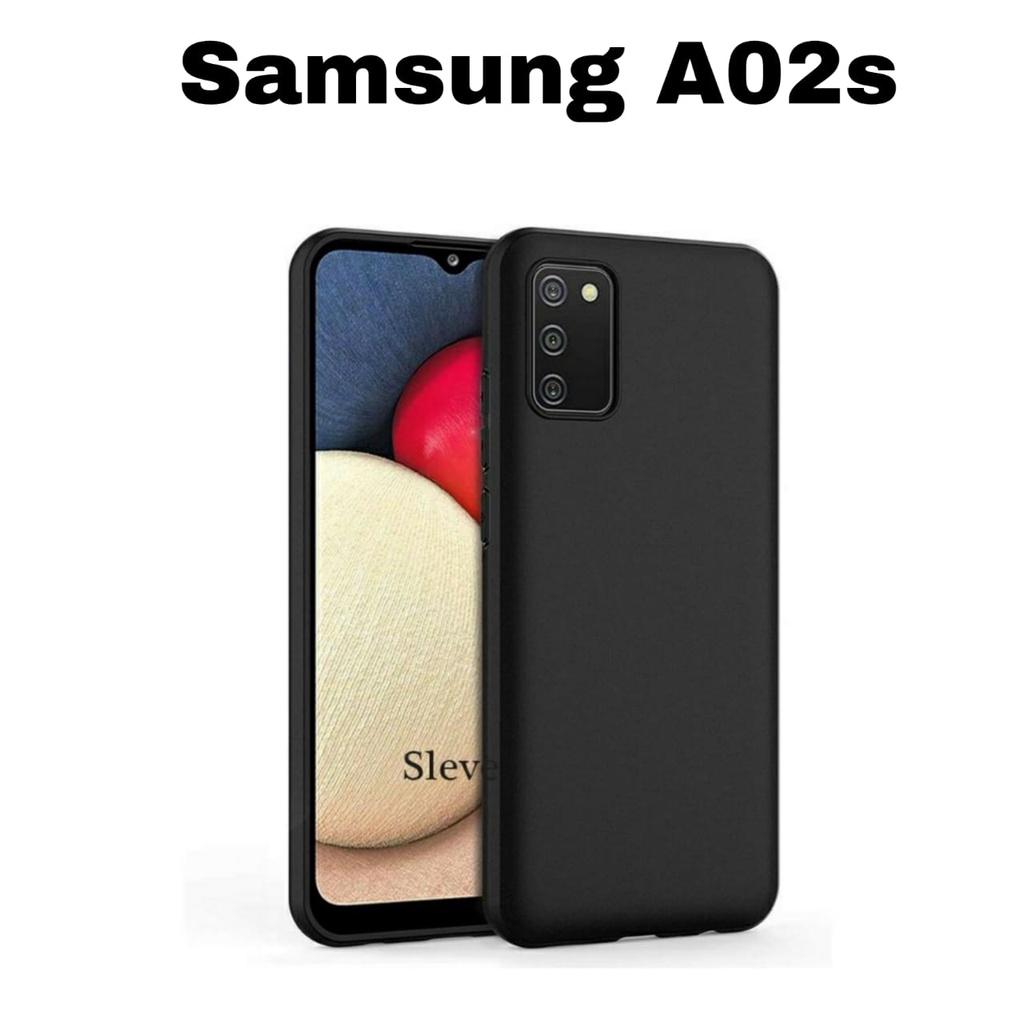 Jual Samsung Galaxy A02s Casing Ultraslim Polos Hitam | Shopee Indonesia