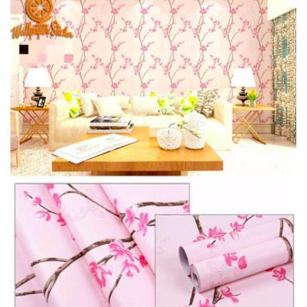 Jual Wallpaper Dinding Wallsticker Walpaper 45 Cm X 10 M Tema Pink ...
