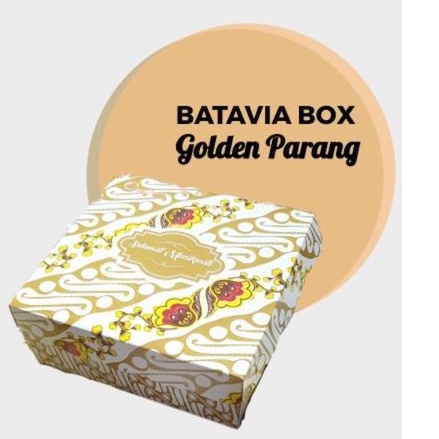 Jual Box nasi kotak uk 20x20x7 motif Golden parang | Shopee Indonesia