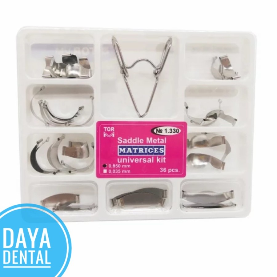 Jual Dental matrix saddle kit sectional matrix contoured isi 36 ...