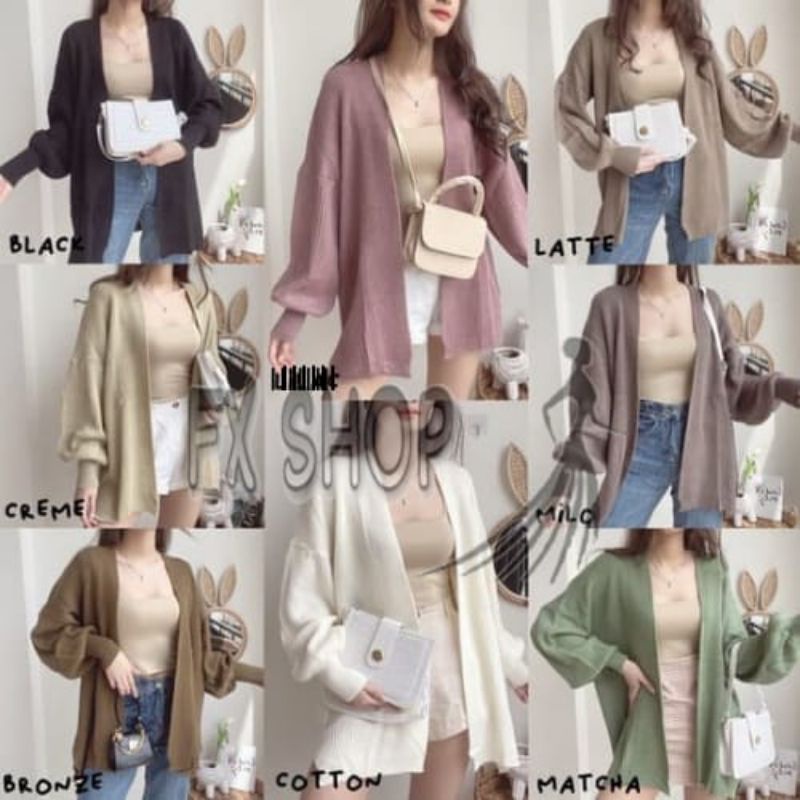 Jual FX SHOP CARDIGAN HOKAIDO PREMIUM / CARDI HOKAIDO RAJUT OVERSIZE PREMIUM | Shopee Indonesia